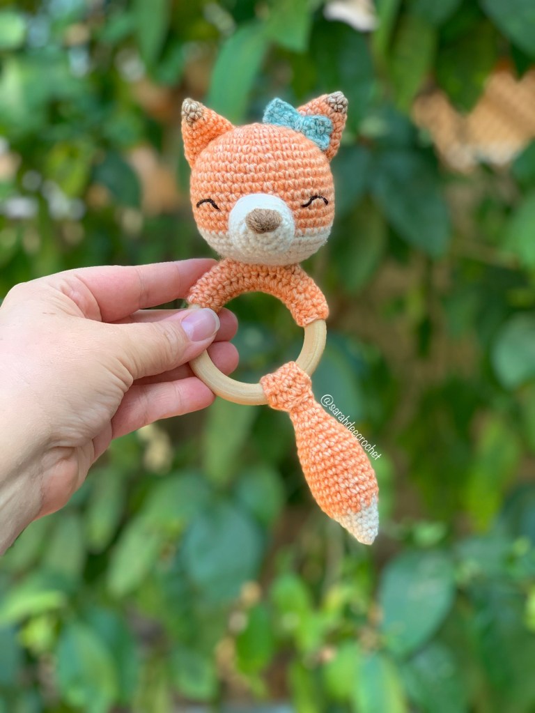 Emma the Fox Rattle Modifications – SarahDee Crochet
