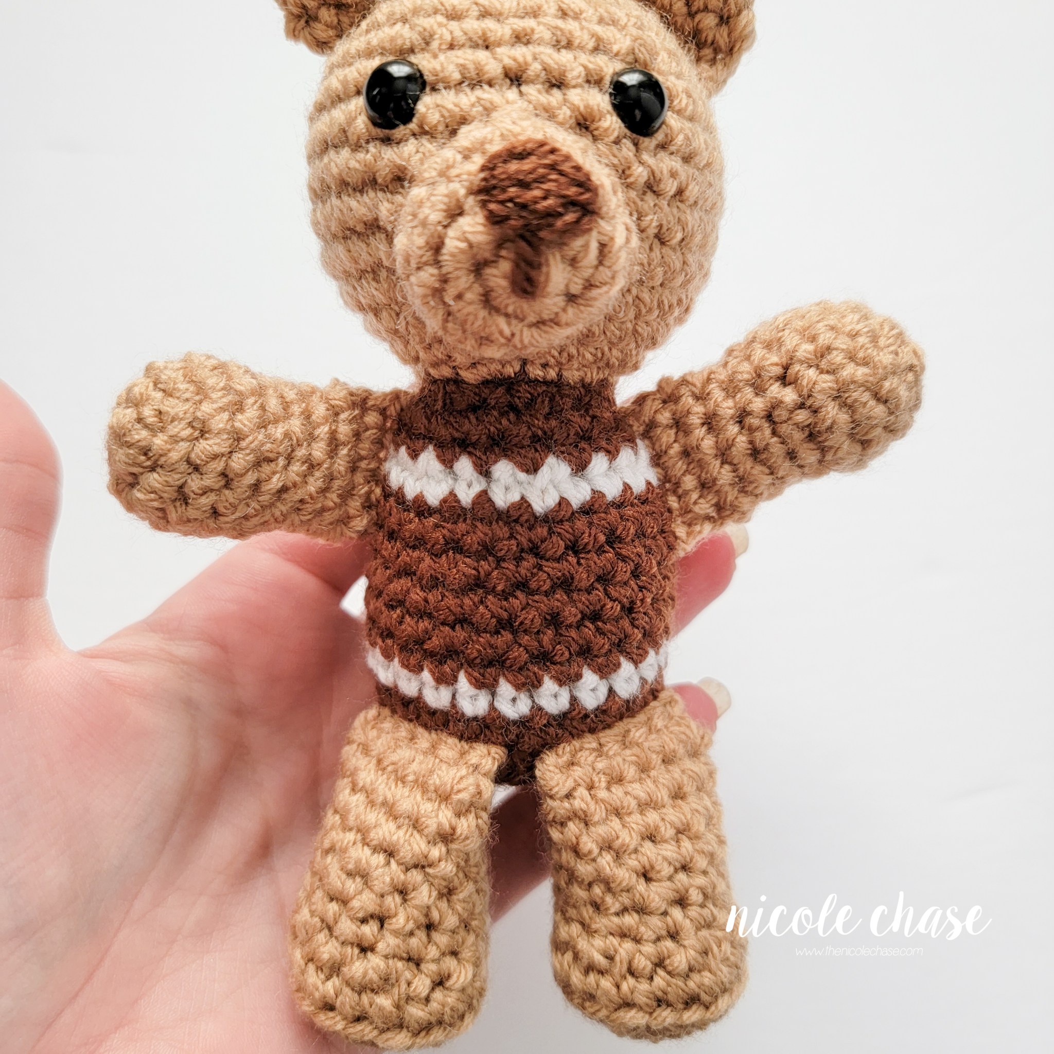 Fumble the Football Bear – SarahDee Crochet